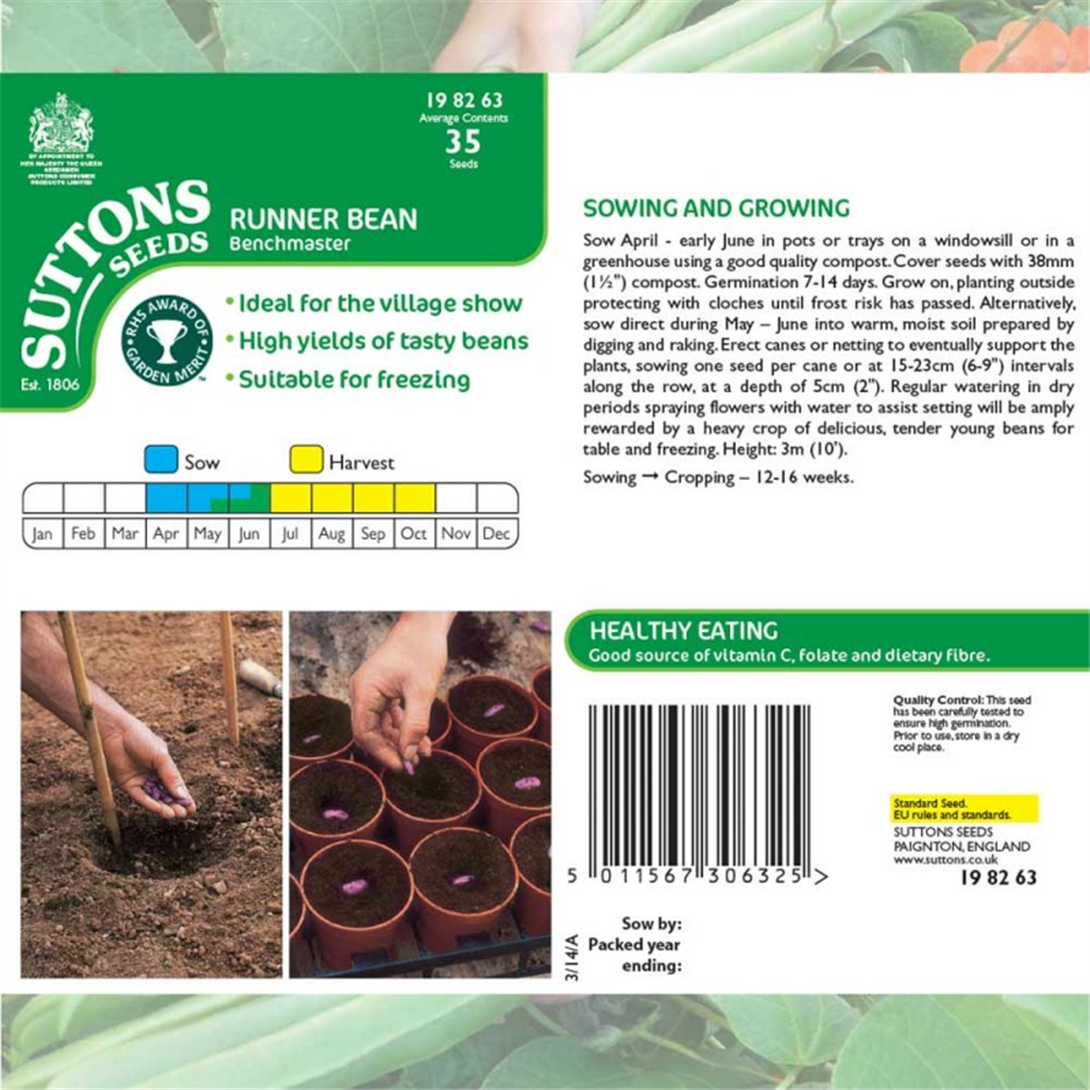 Bean (Runner) Benchmaster | Waterperry Gardens - Oxfordshire Garden ...