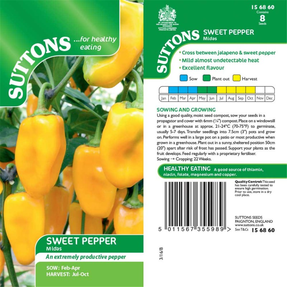 Pepper Sweet Midas | Waterperry Gardens - Oxfordshire Garden Centre ...