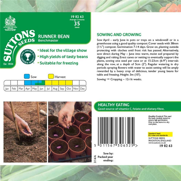 Bean (Runner) Benchmaster | Waterperry Gardens - Oxfordshire Garden ...