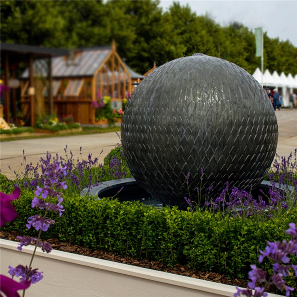 Leaf Ball Water Feature 70cm | Waterperry Gardens - Oxfordshire Garden ...