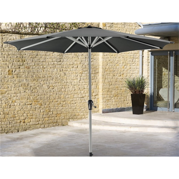 Parasol 3m Round Grey | Waterperry Gardens - Oxfordshire Garden Centre ...