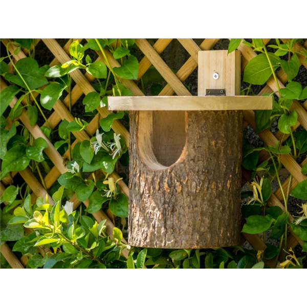 Wildlife World Natural Log Robin Box | Waterperry Gardens - Oxfordshire ...