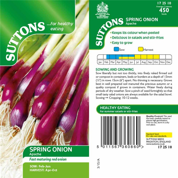 Onion (Salad) Apache | Waterperry Gardens - Oxfordshire Garden Centre ...
